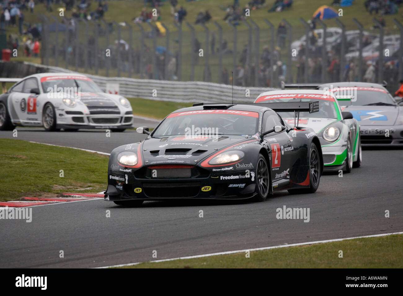 Aston Martin DBRS9 DB9 at Oulton Park GT Racing during May 2007 Stock ...