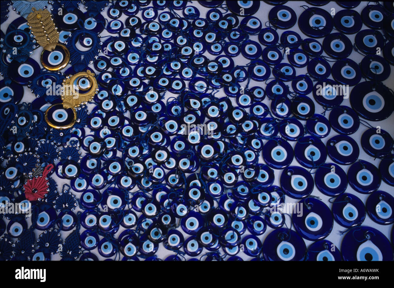 Evil Eyes, Antalya, Turkey Stock Photo - Alamy