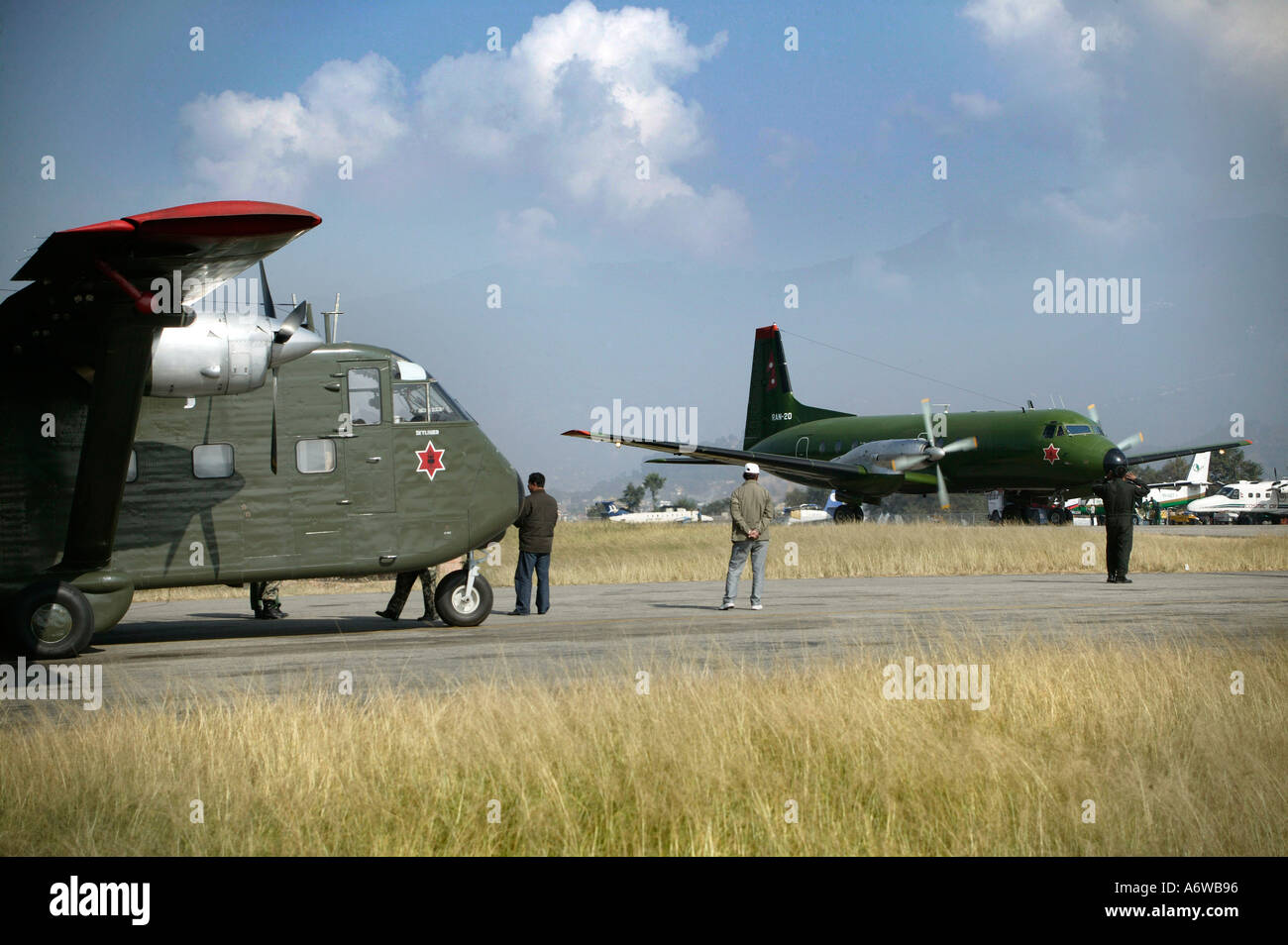 Asia Nepal Kathmandu November 2003 Nepalise military aircraft at ...