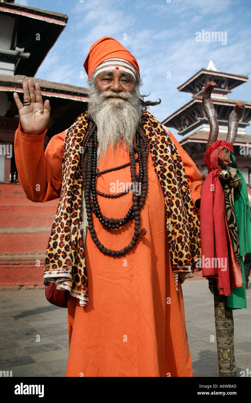 A Sadu in Kathmandu s Durbar Square Nepal Stock Photo - Alamy