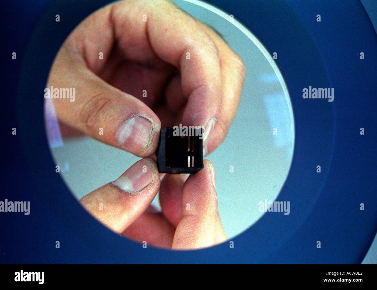 Final quality control process in production of small plastic somethings ...