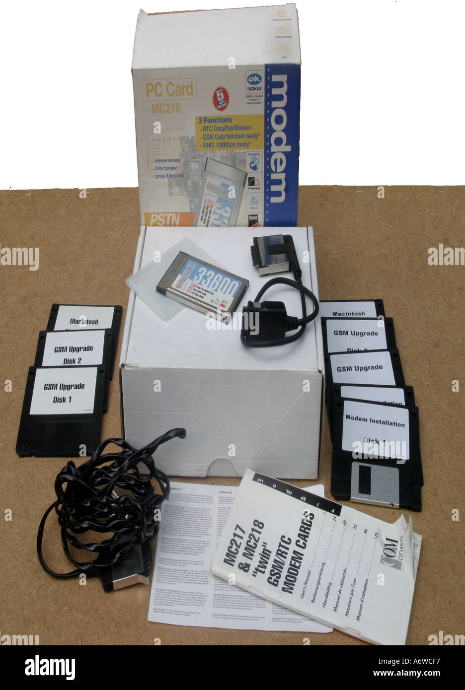 MC218 COM ONE PCMIA datacard Stock Photo - Alamy