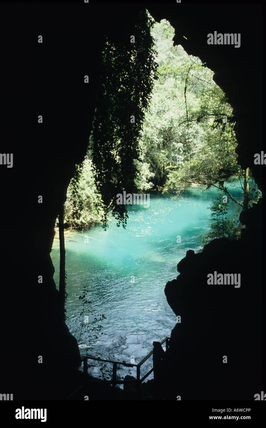 Cave, Lanquin, Guatemala Stock Photo - Alamy