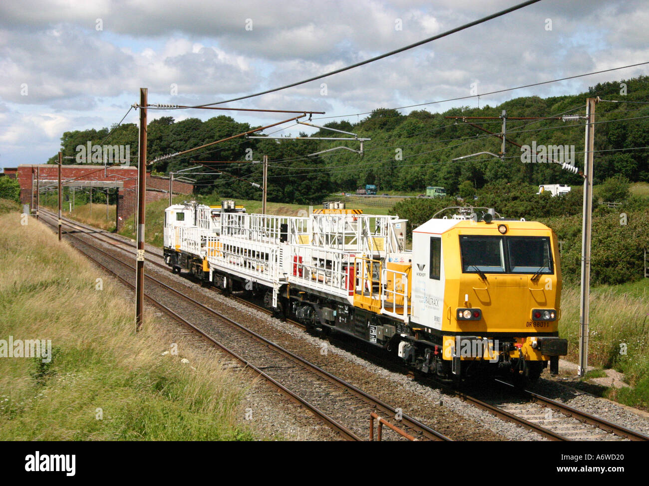 Track maintainance vehicle Stock Photo - Alamy