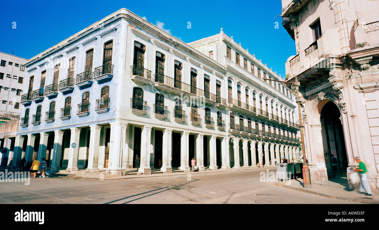 Building houses street city cuban latin america central america ...