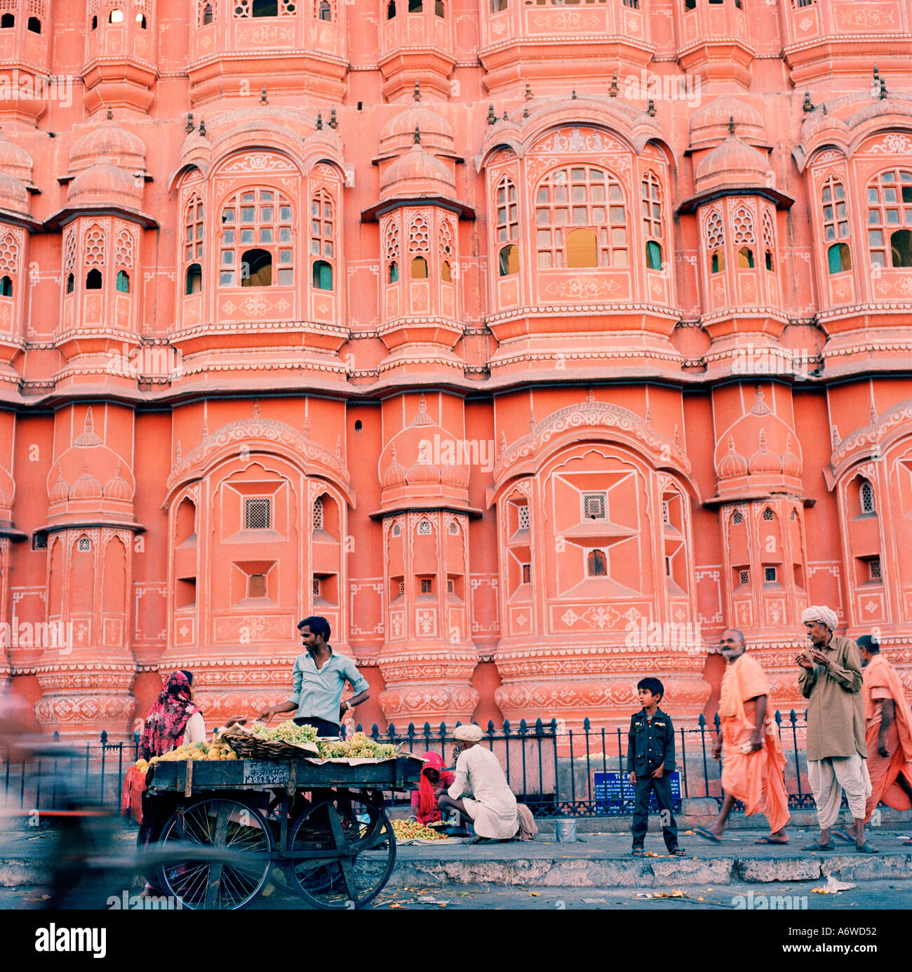 Palace Of The Winds Hawa Mahal in Jaipur Pink City in Rajasthan in ...