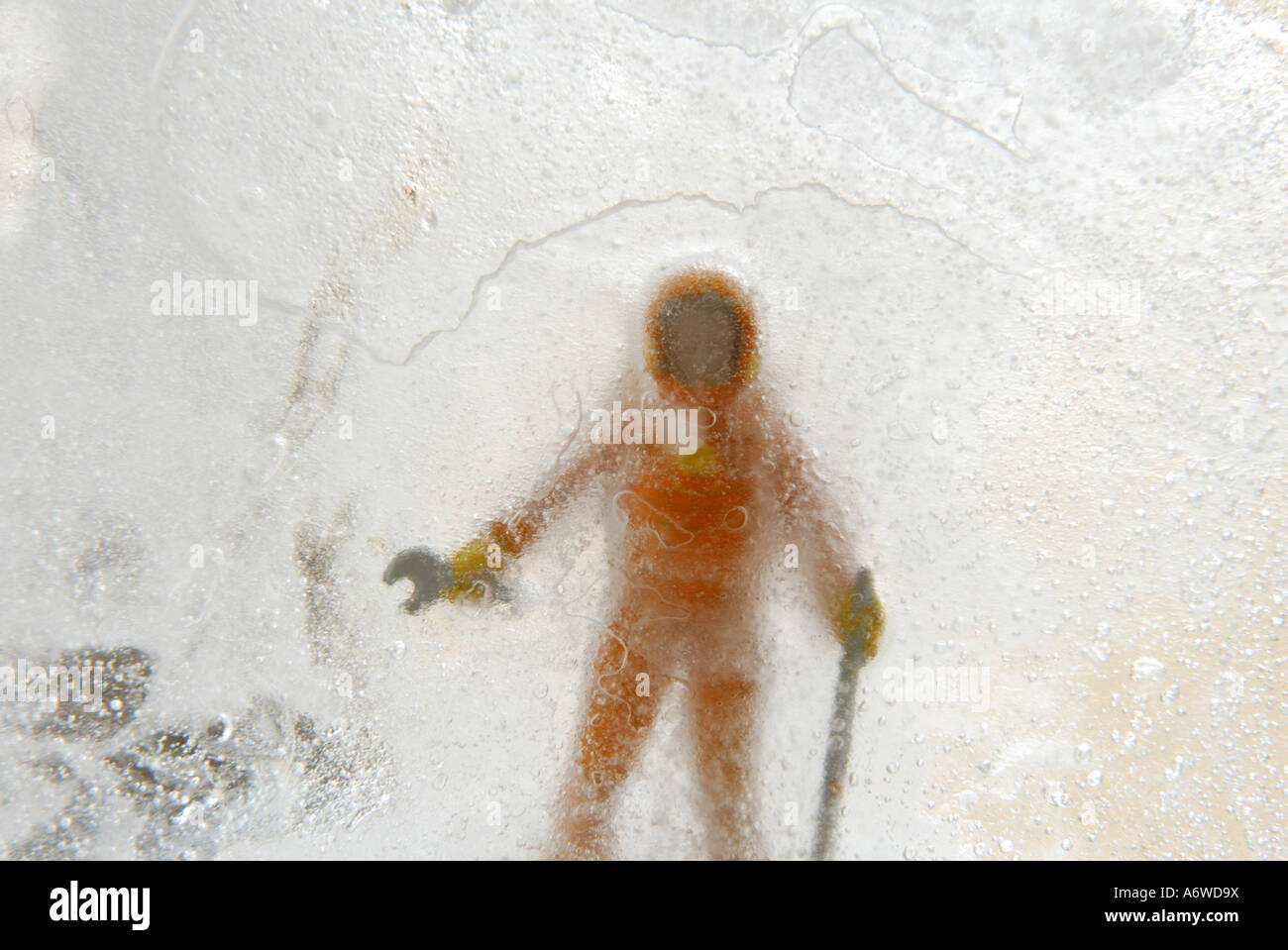Frozen Toy Astronaut Stock Photo - Alamy