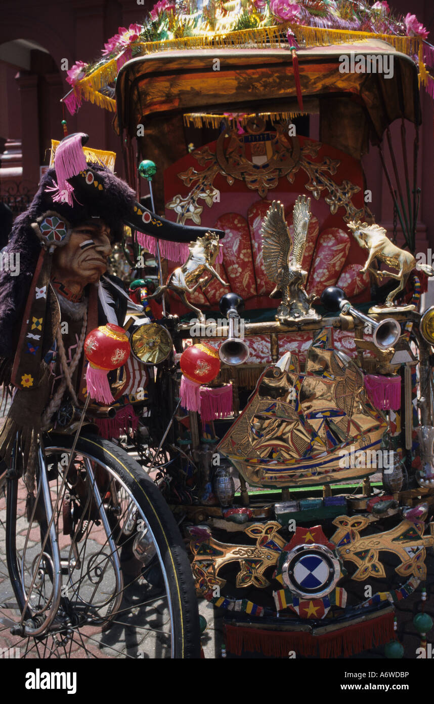 Decorated Rickshaw, Melaka, Malaysia Stock Photo - Alamy