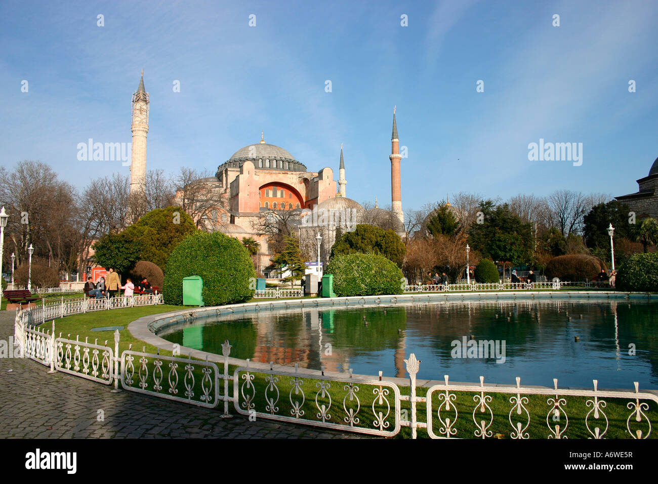 Hagia Sophia, formerly a church and then a mosque, is now a museum in ...