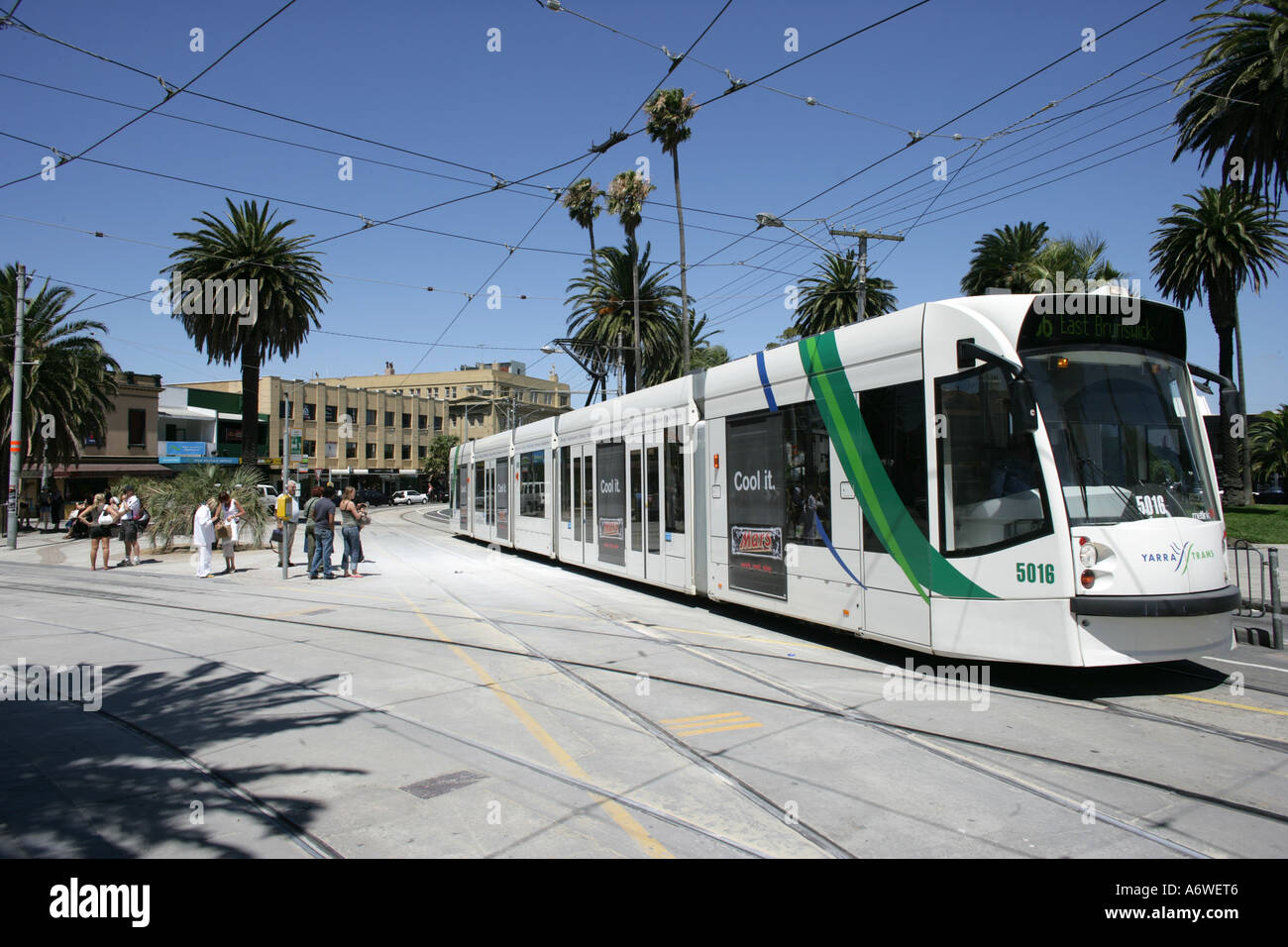 Yarra Tram at St Kilda Beach Melbourne Australia Stock Photo - Alamy