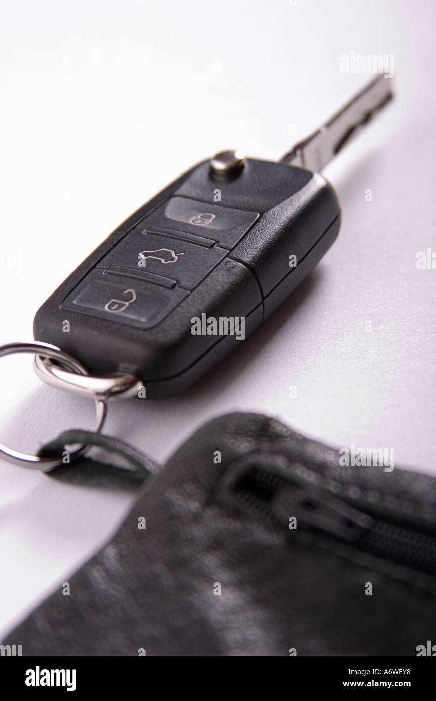 Car key with remote Stock Photo - Alamy