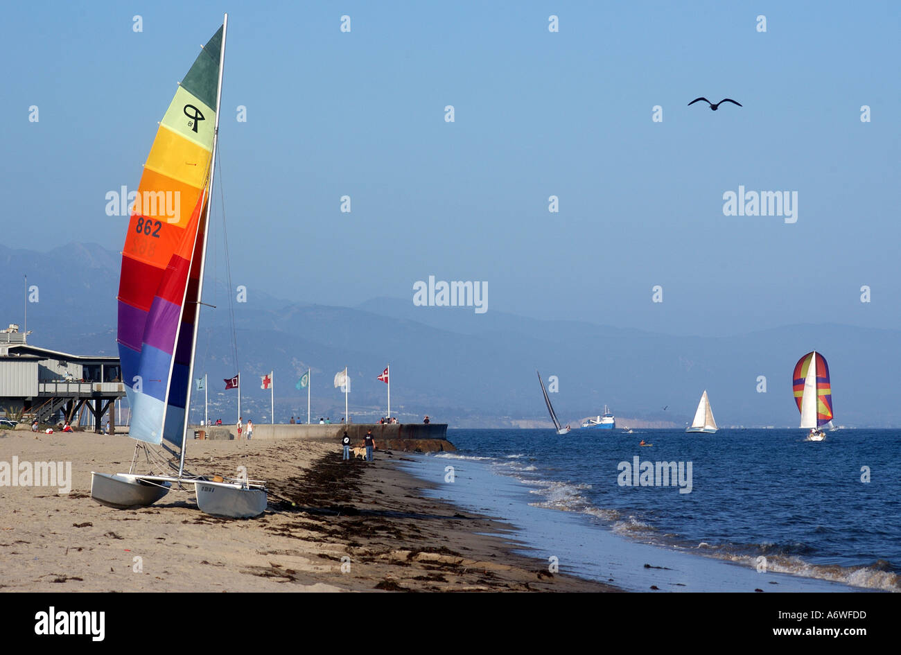 Colourful rainbow sail hi-res stock photography and images - Alamy