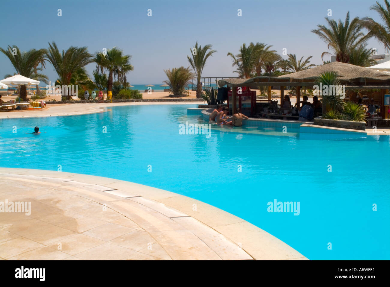 Holiday resort pool Stock Photo - Alamy