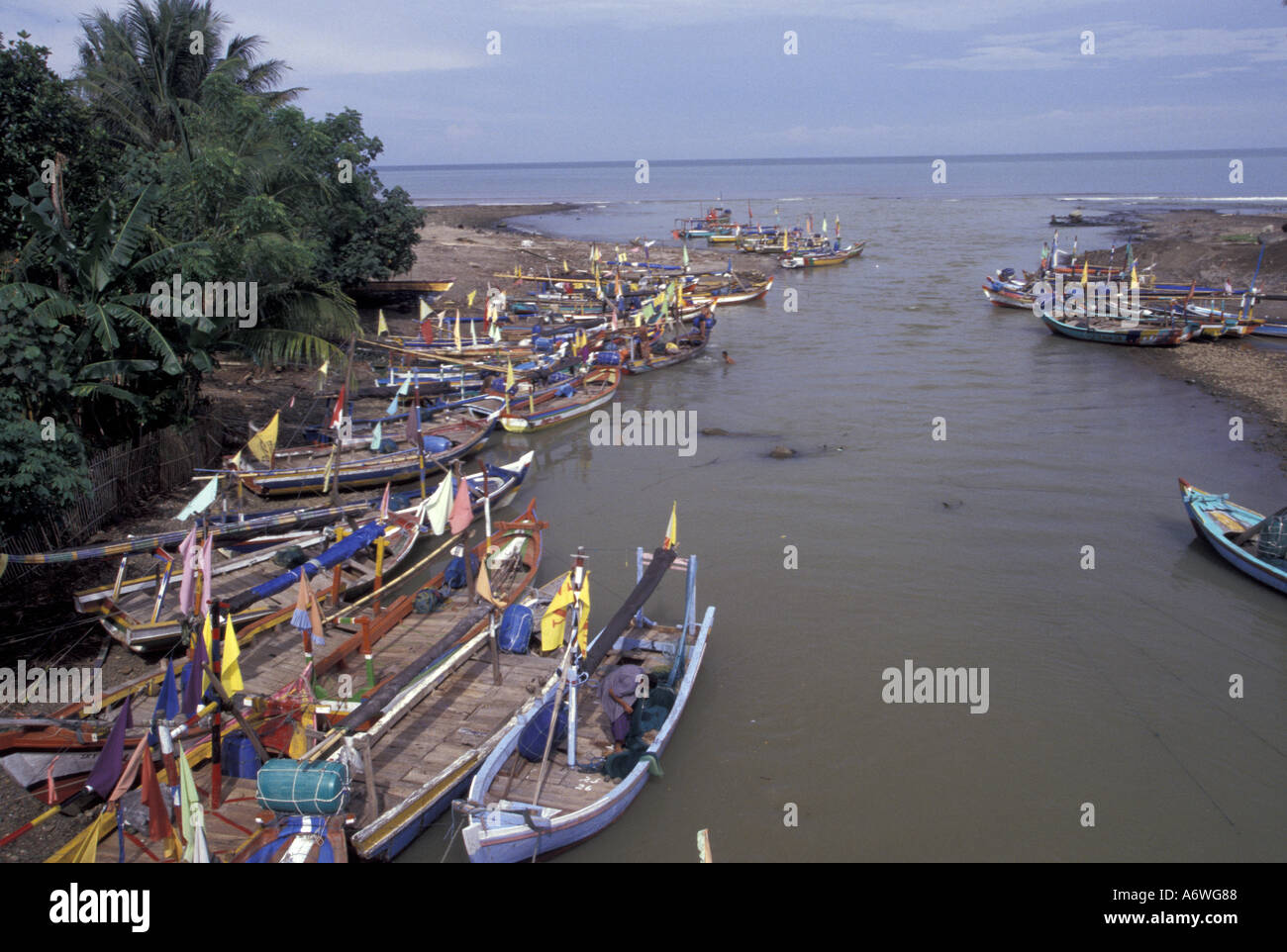 Asia, Indonesia, Java Island, Fishing boats Stock Photo - Alamy