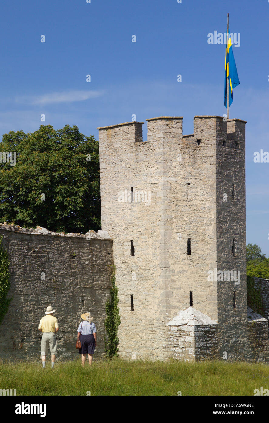 Walls and Towers of the Town of Visby Gotland Sweden Stock Photo - Alamy