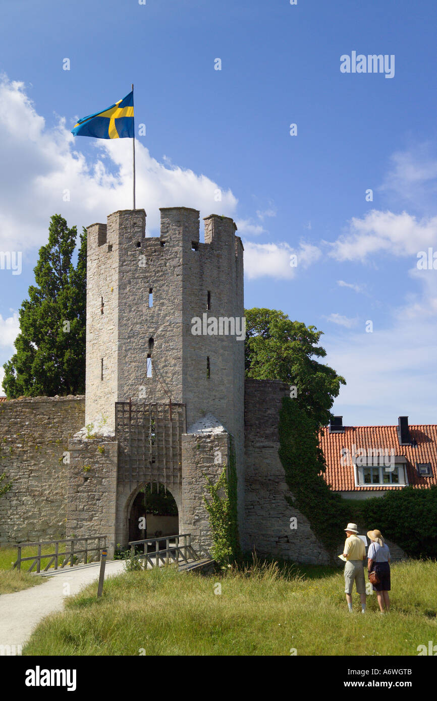 Walls and Gate of the Town of Visby Gotland Sweden Stock Photo - Alamy
