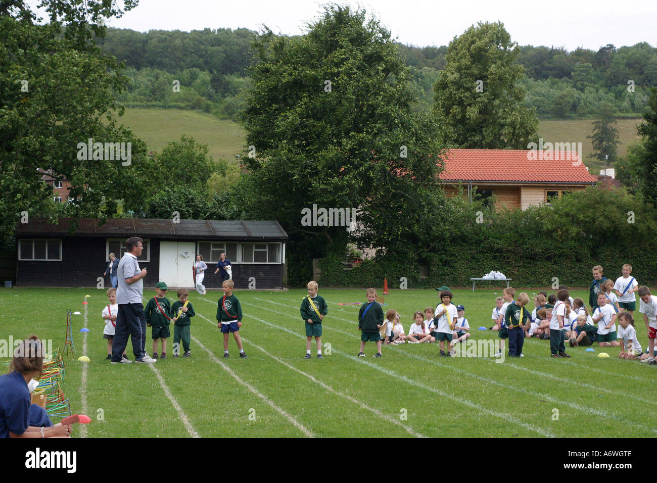 Primary school sports day race Stock Photo - Alamy
