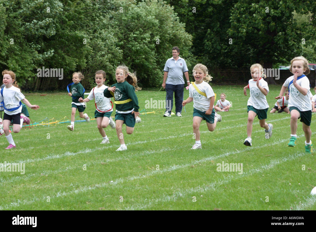 Primary school sports day race Stock Photo - Alamy