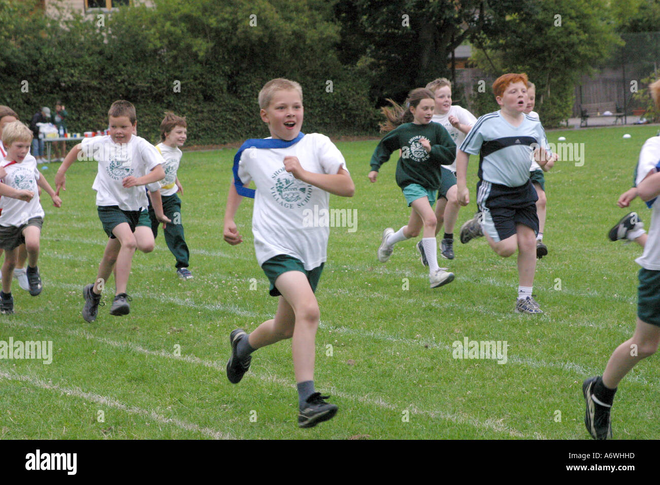 Primary school sports day race Stock Photo - Alamy