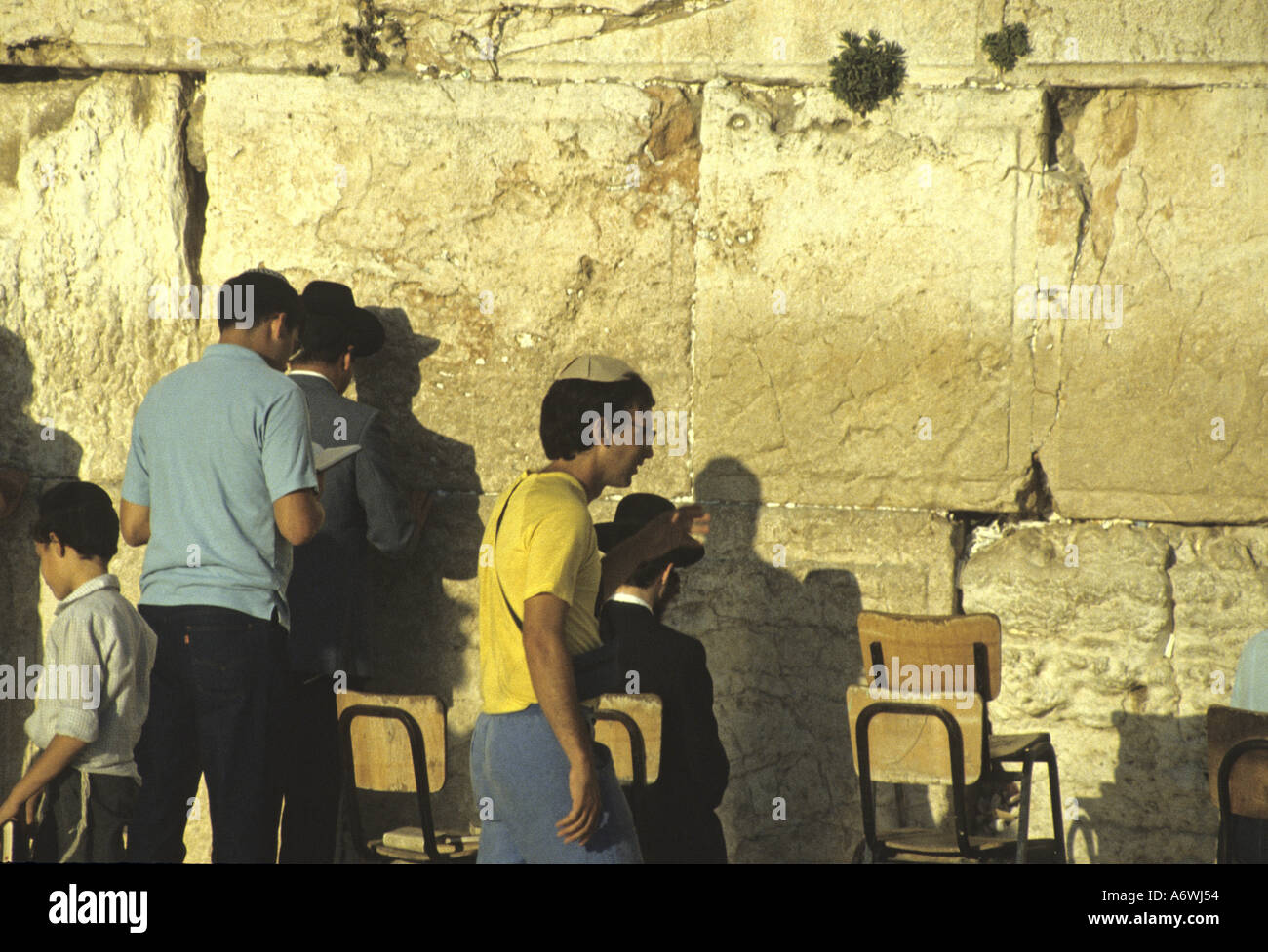 Davening at the Wailing Wall, Jerusalem, Israel Stock Photo - Alamy