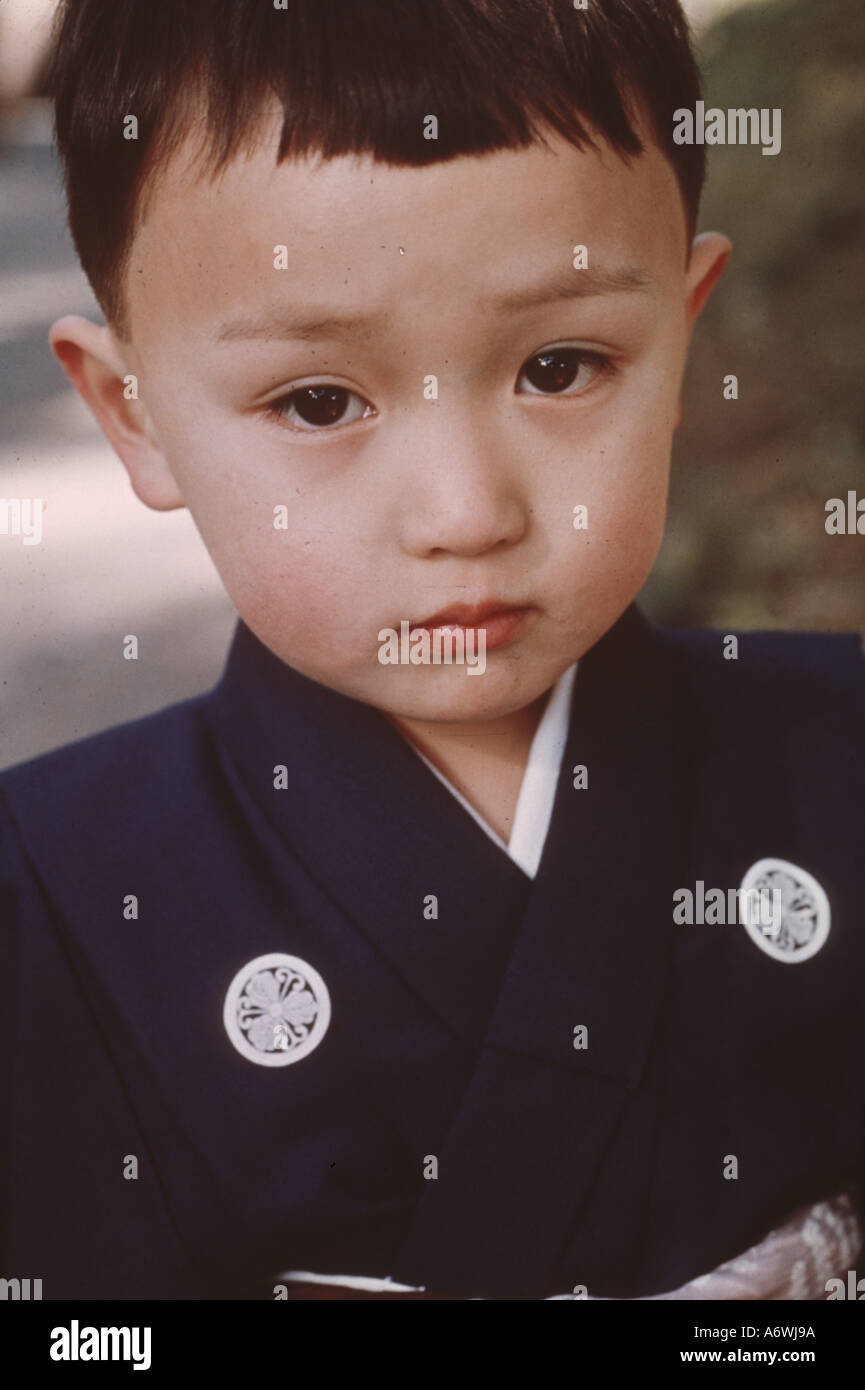 Japan, Tokyo Boy in kimono Stock Photo - Alamy