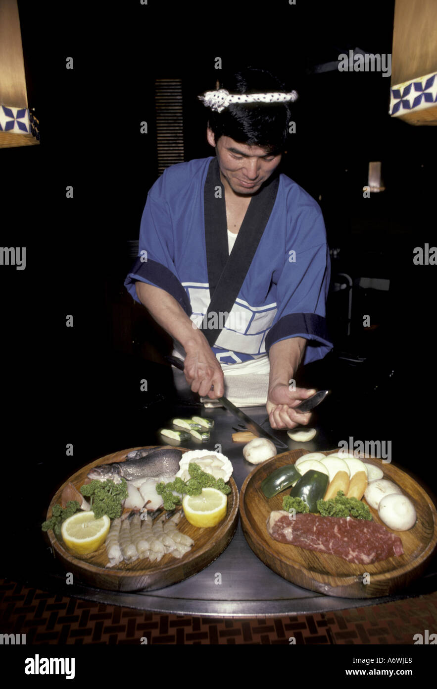 Asia, Japan, Tokyo, Tokyo restaurant, Kobe beef and seafood; teppan ...