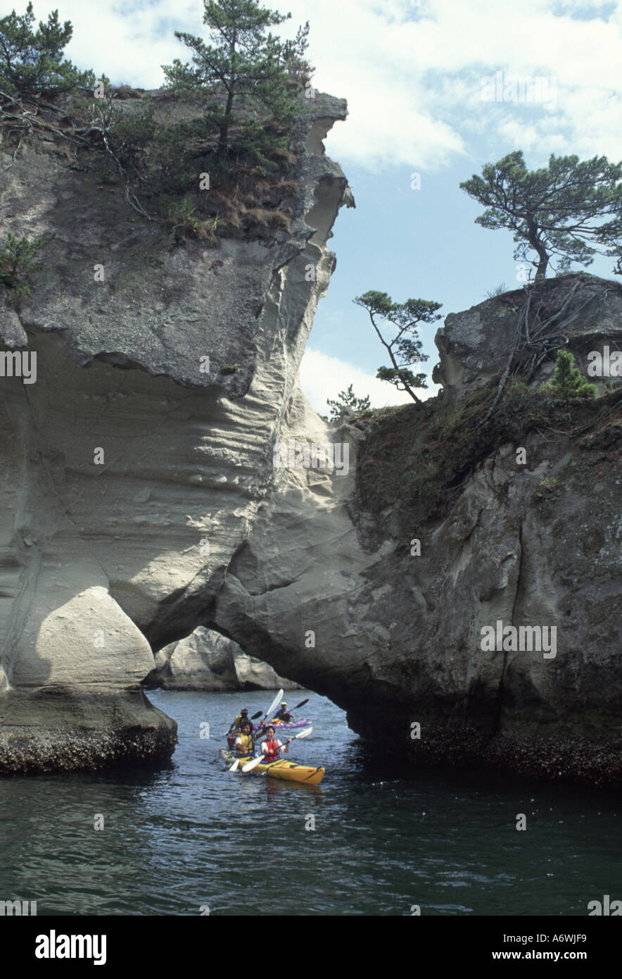 Asia, Japan, Sendai area Sea kayaking off Matsushima (MR Stock Photo ...