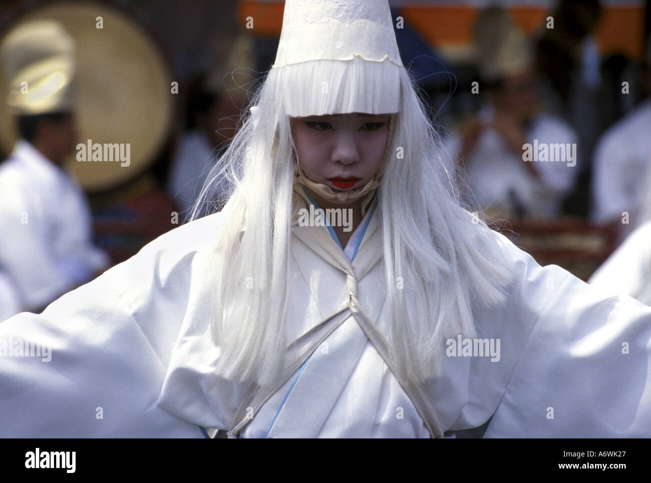 Asia, Japan. White Heron Dance Stock Photo - Alamy