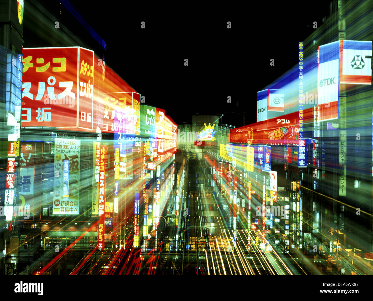 Neon, Shinjuku , Tokyo, Japan Stock Photo - Alamy