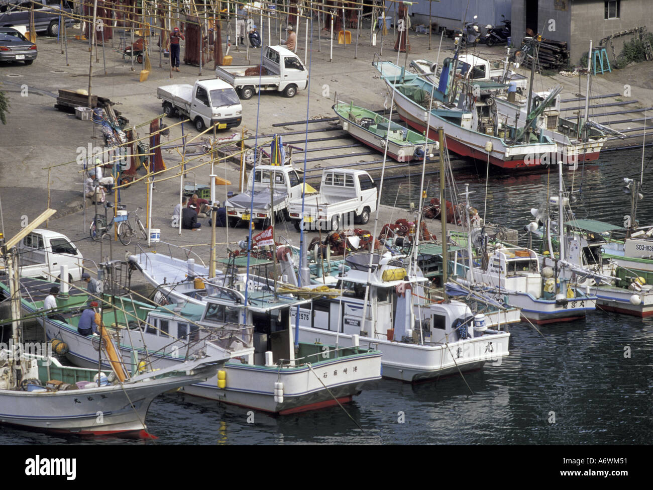 Asia, Japan, Honshu, Cape Irozaki, Izu, Hanto Peninsula, Fishing port ...