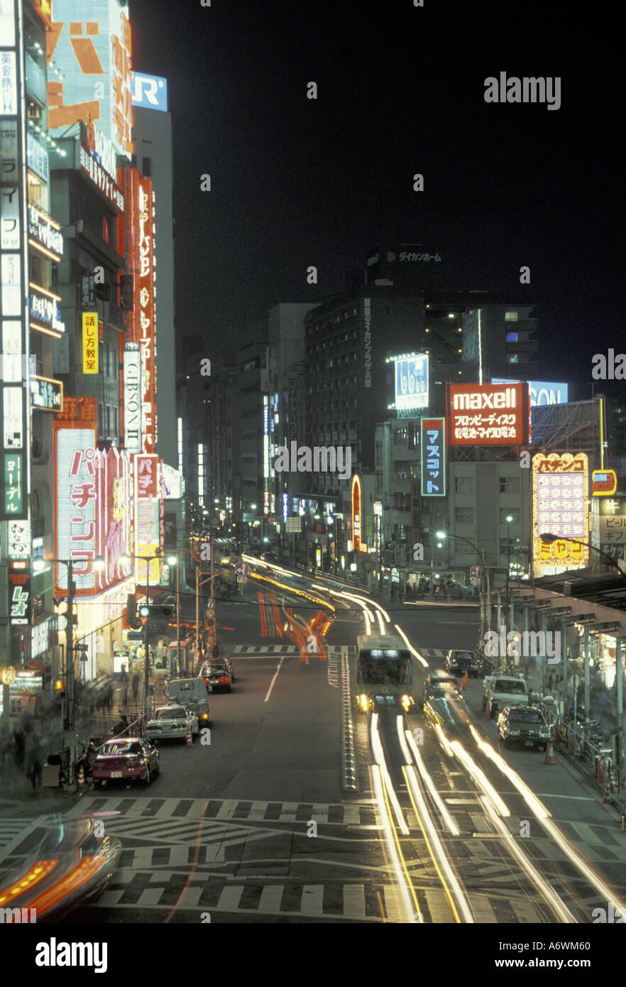 Asia, Japan, Kyoto, Neon signs, Shinjuku Stock Photo - Alamy