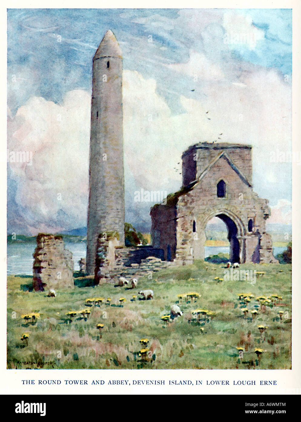 Devenish island tower hi-res stock photography and images - Alamy