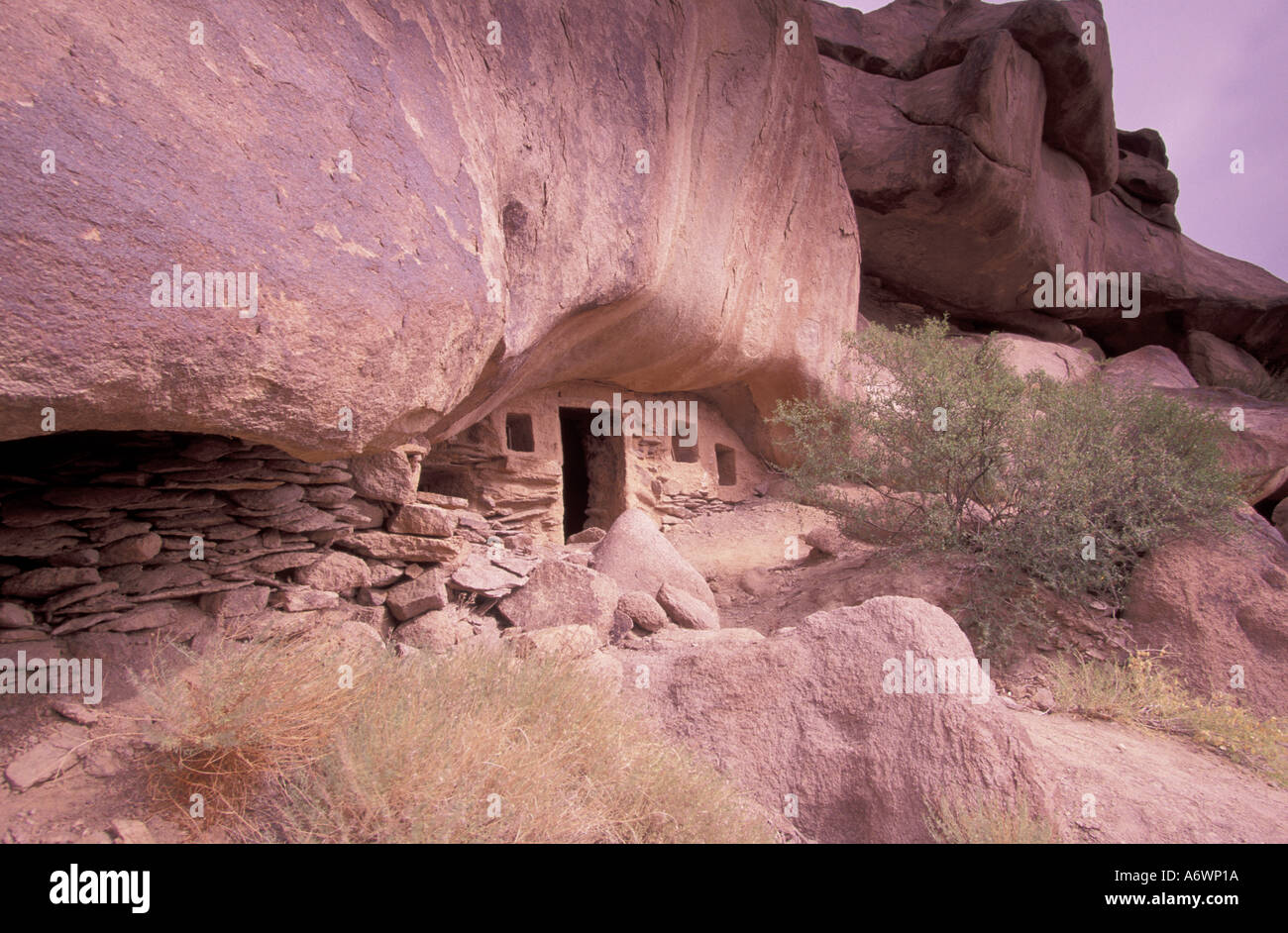 Asia, Mongolia, Gobi Desert, Great Gobi Protected Area. Monk hermitage ...