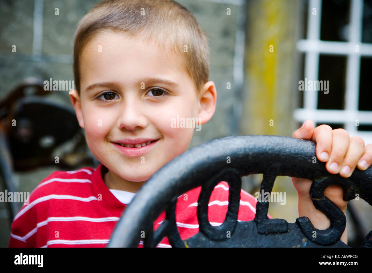 CHEEKY WEE BOY WITH A DIRTY FACE Stock Photo - Alamy