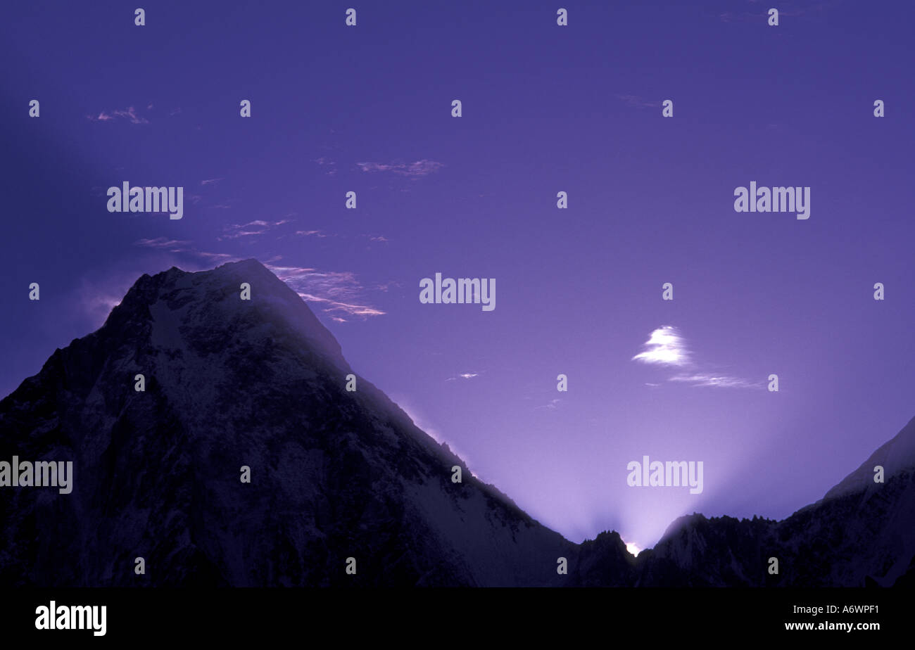 Pakistan, Kashmir, Himalayas, Great Karakoram, Gasherbrum IV Peak ...