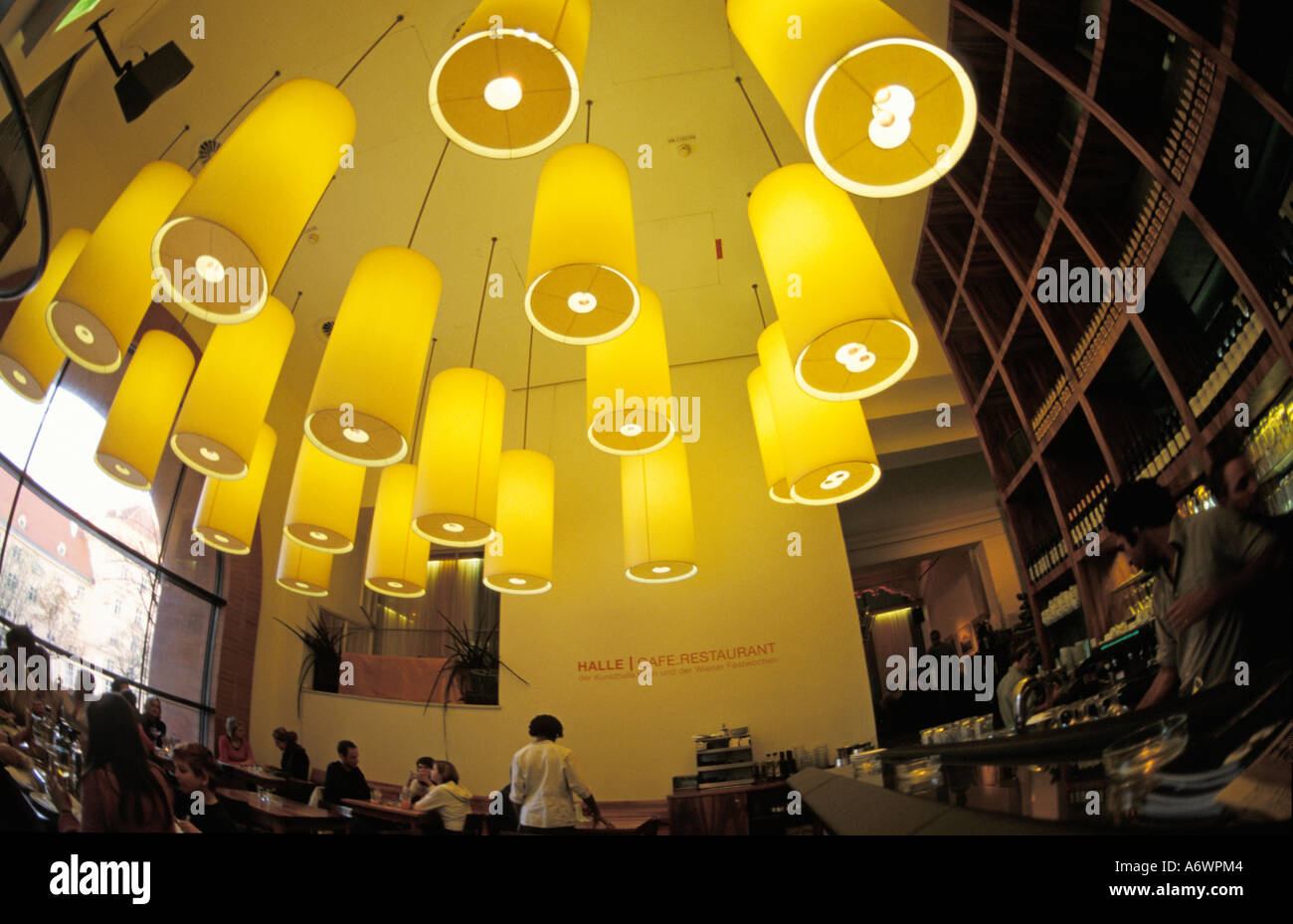 MQ, museums quarter Vienna, cafe Halle Stock Photo - Alamy