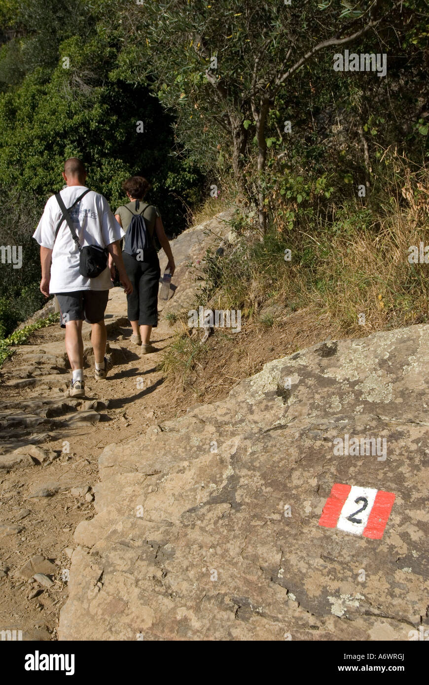 5 Cinque Terre UNESCO protected territory Stock Photo - Alamy