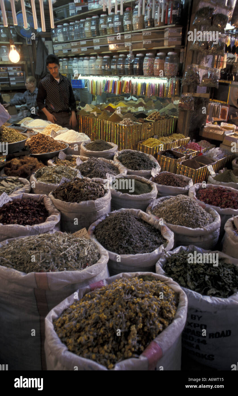 Syria, Damascus, Spice Souq Stock Photo - Alamy