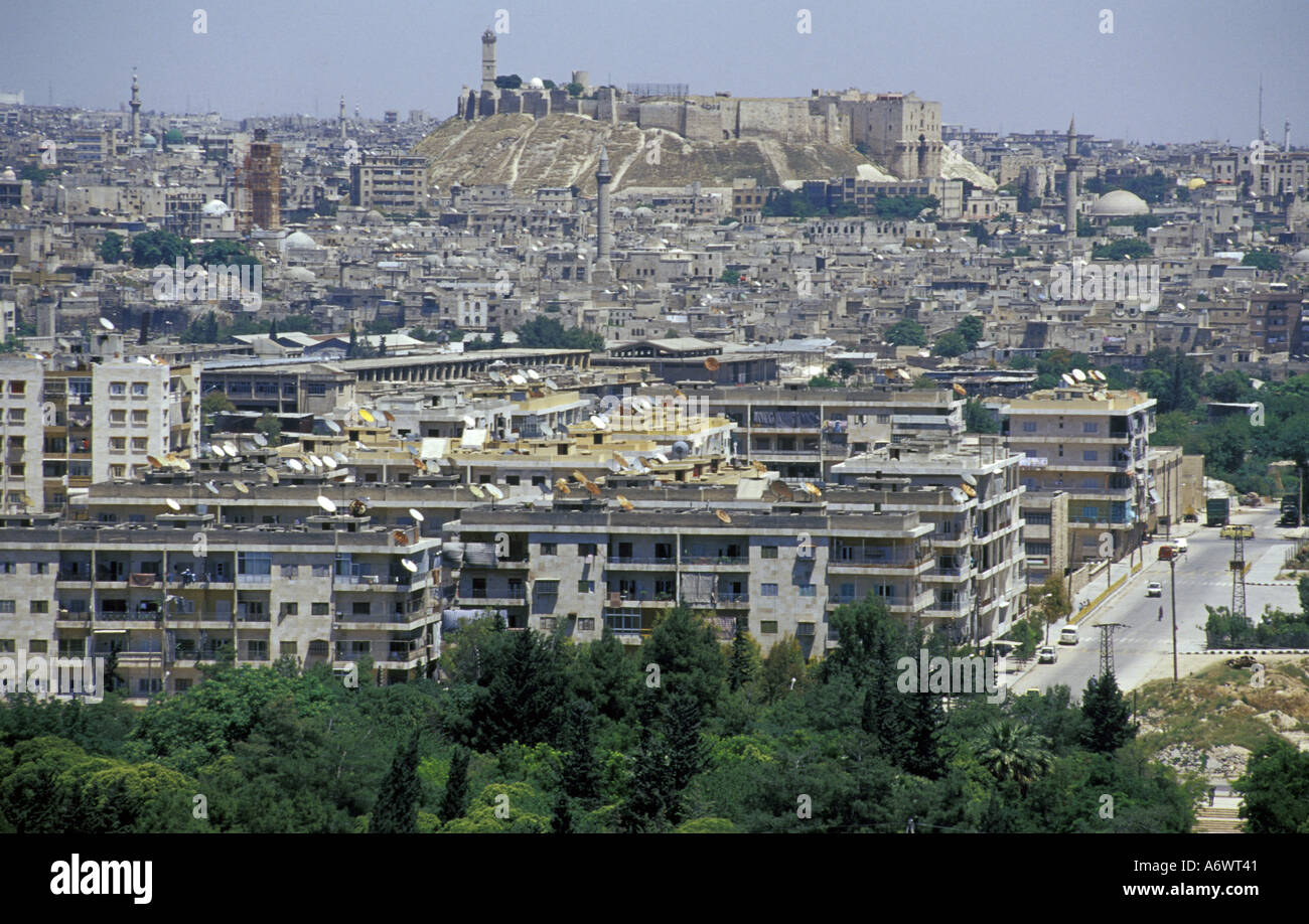 Syria, View of Aleppo Stock Photo - Alamy