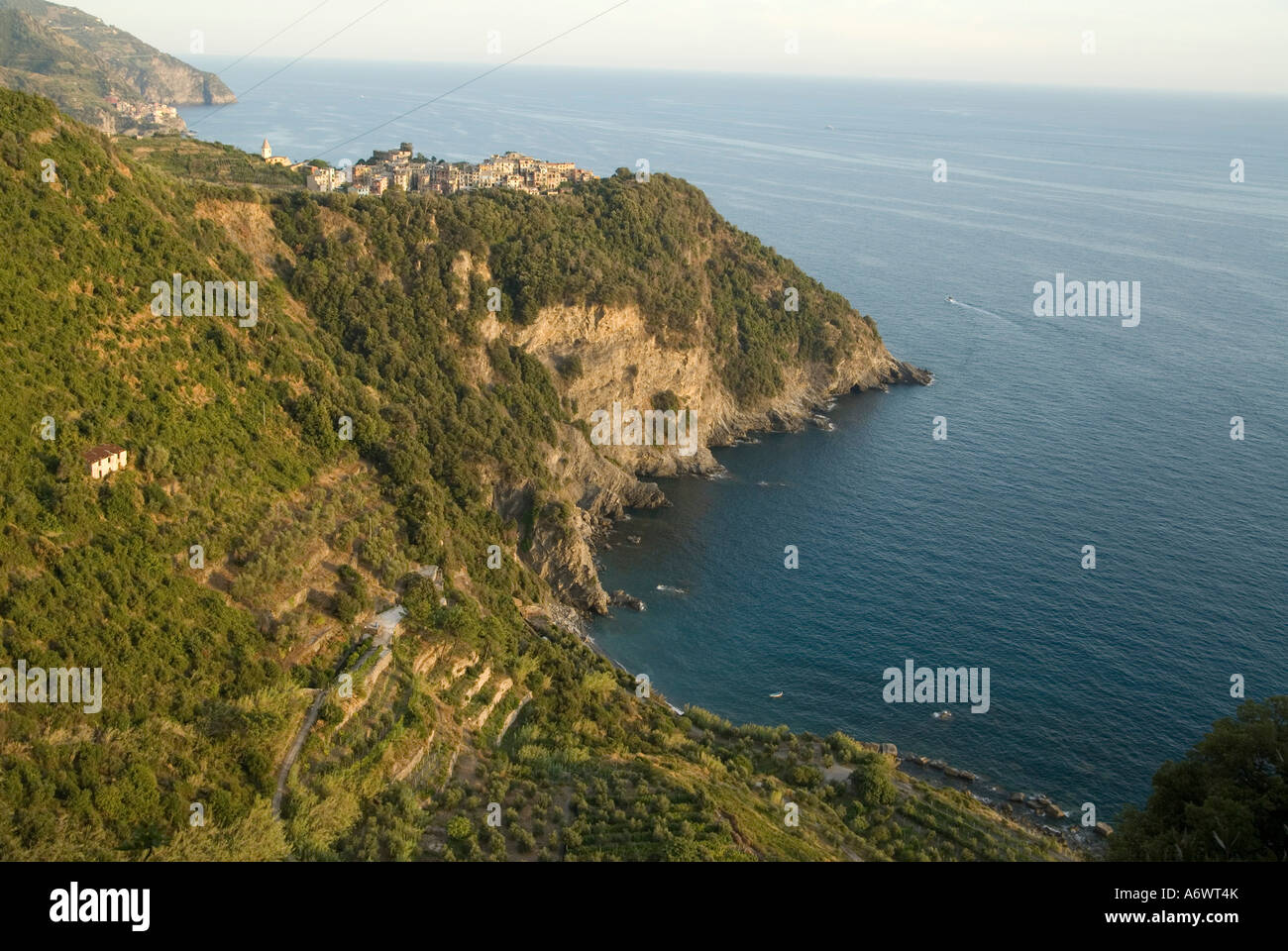 5 Cinque Terre UNESCO protected territory Stock Photo - Alamy