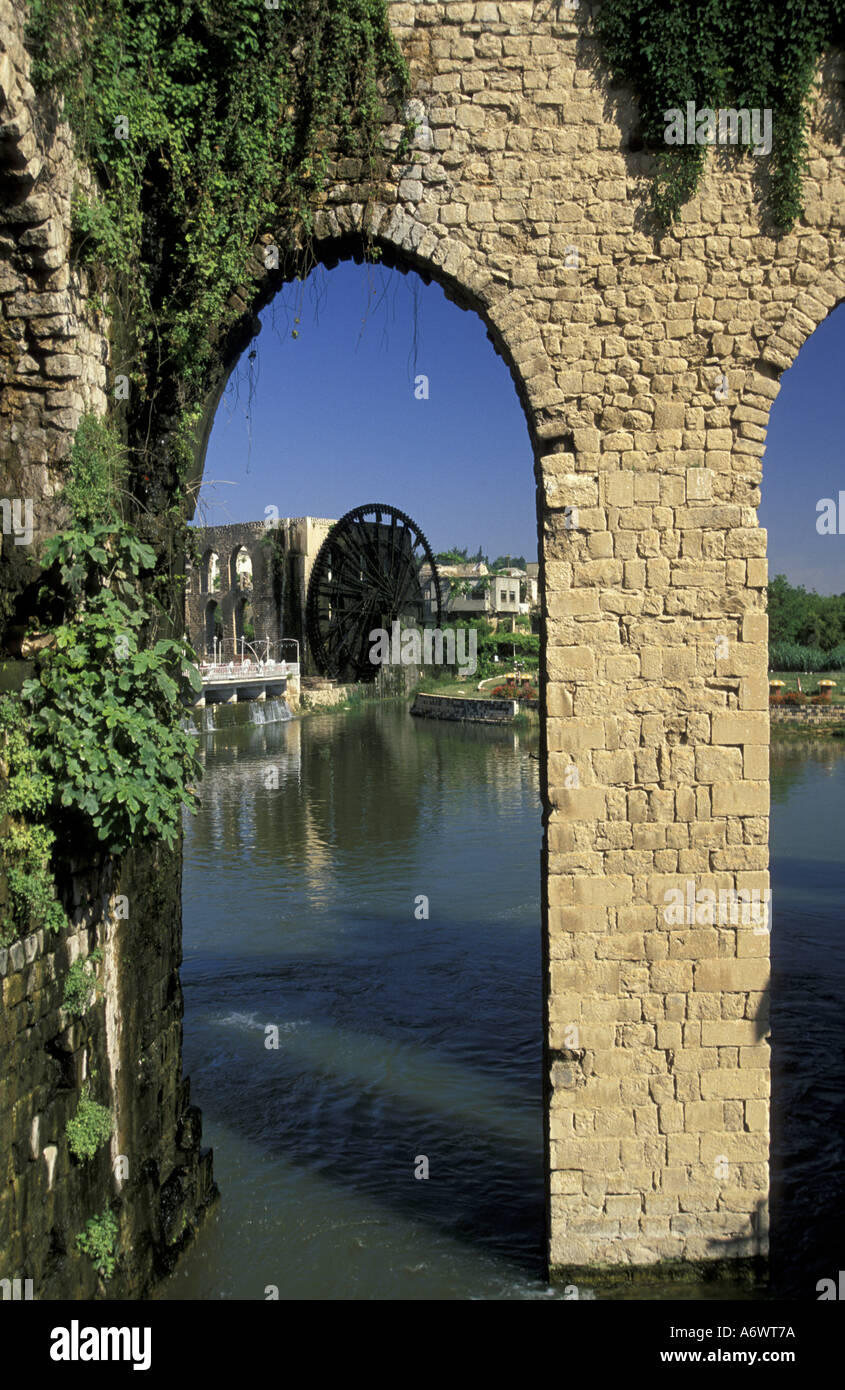 Syria, Hama, City on the Orontes River, famous for its wooden ...