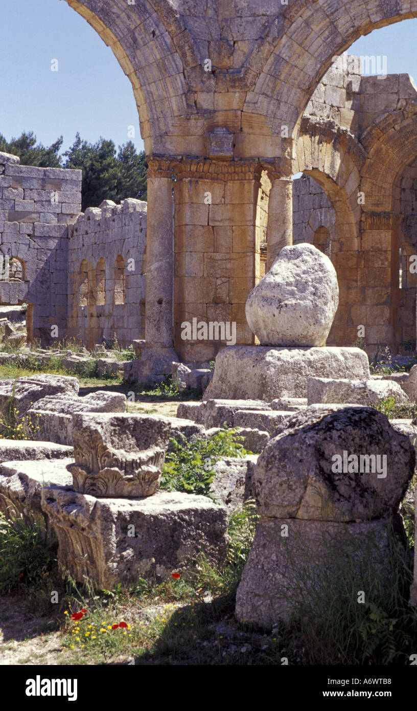 Syria, Apamea, Ruins of St. Simeon Monastery Stock Photo - Alamy