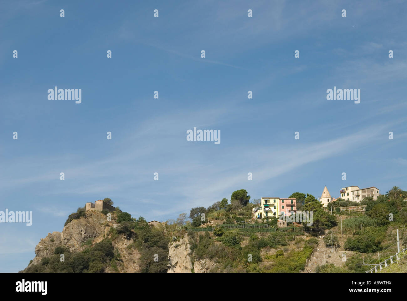 5 Cinque Terre UNESCO protected territory Stock Photo - Alamy