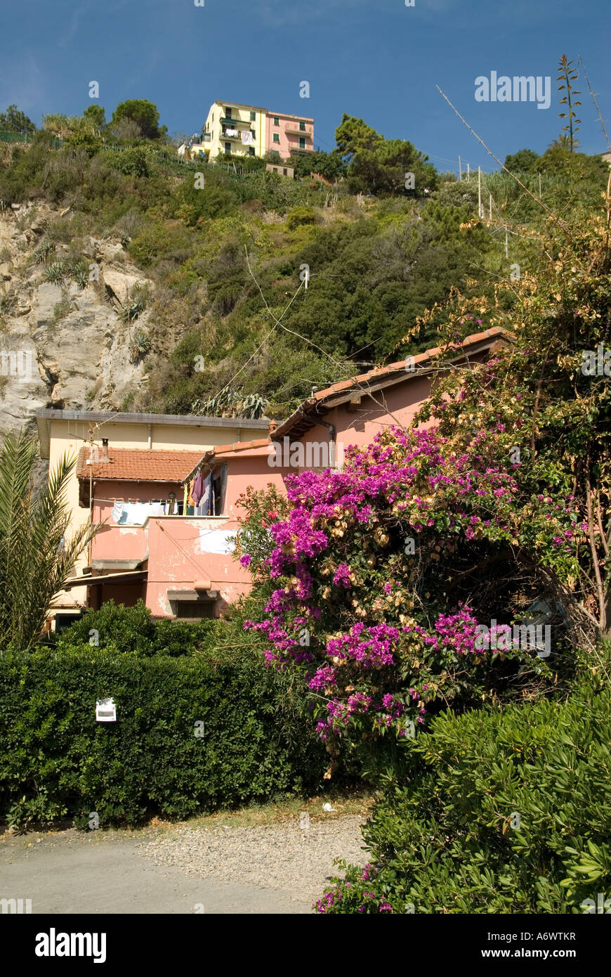 5 Cinque Terre UNESCO protected territory Stock Photo - Alamy
