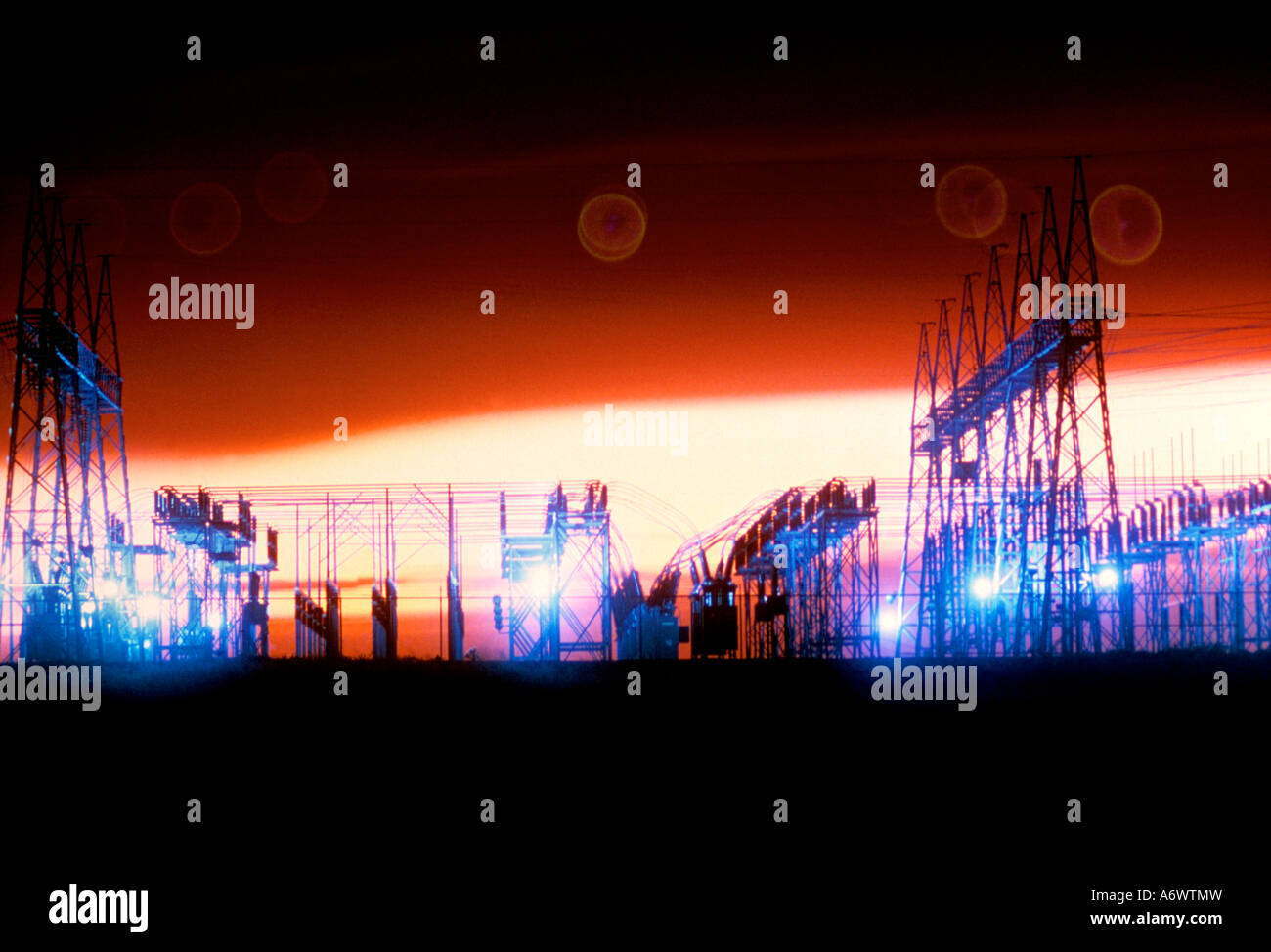 This substation is located within a West Texas electric power ...