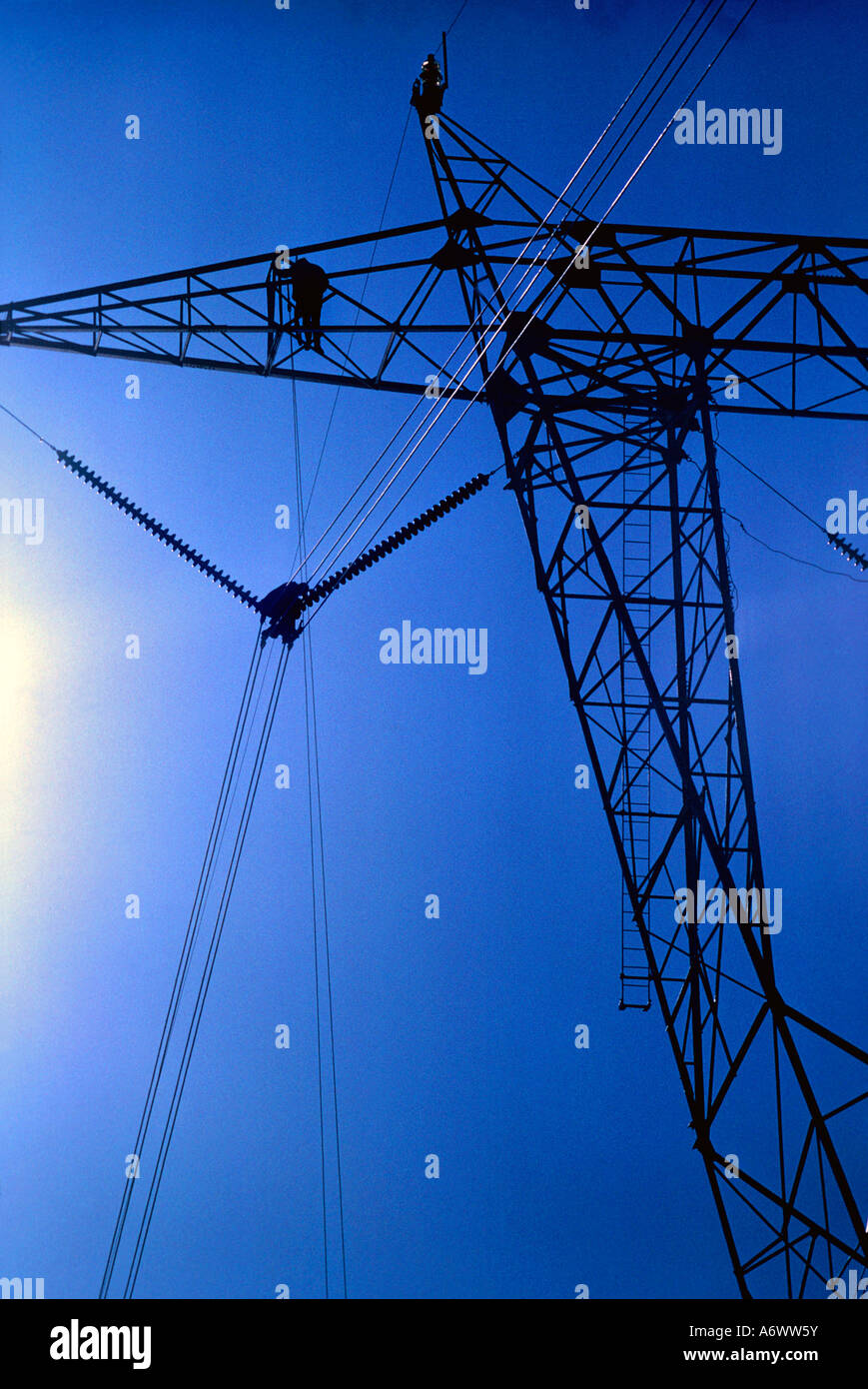 Extra high voltage lines hi-res stock photography and images - Alamy
