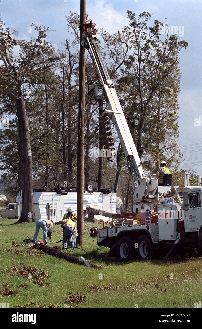 After Hurricane Rita in Texas and Louisiana, American Electric Power ...