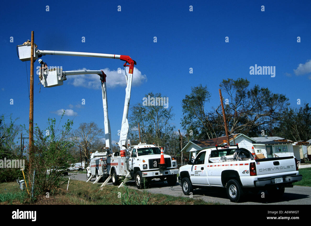 After Hurricane Rita in Texas and Louisiana, American Electric Power ...