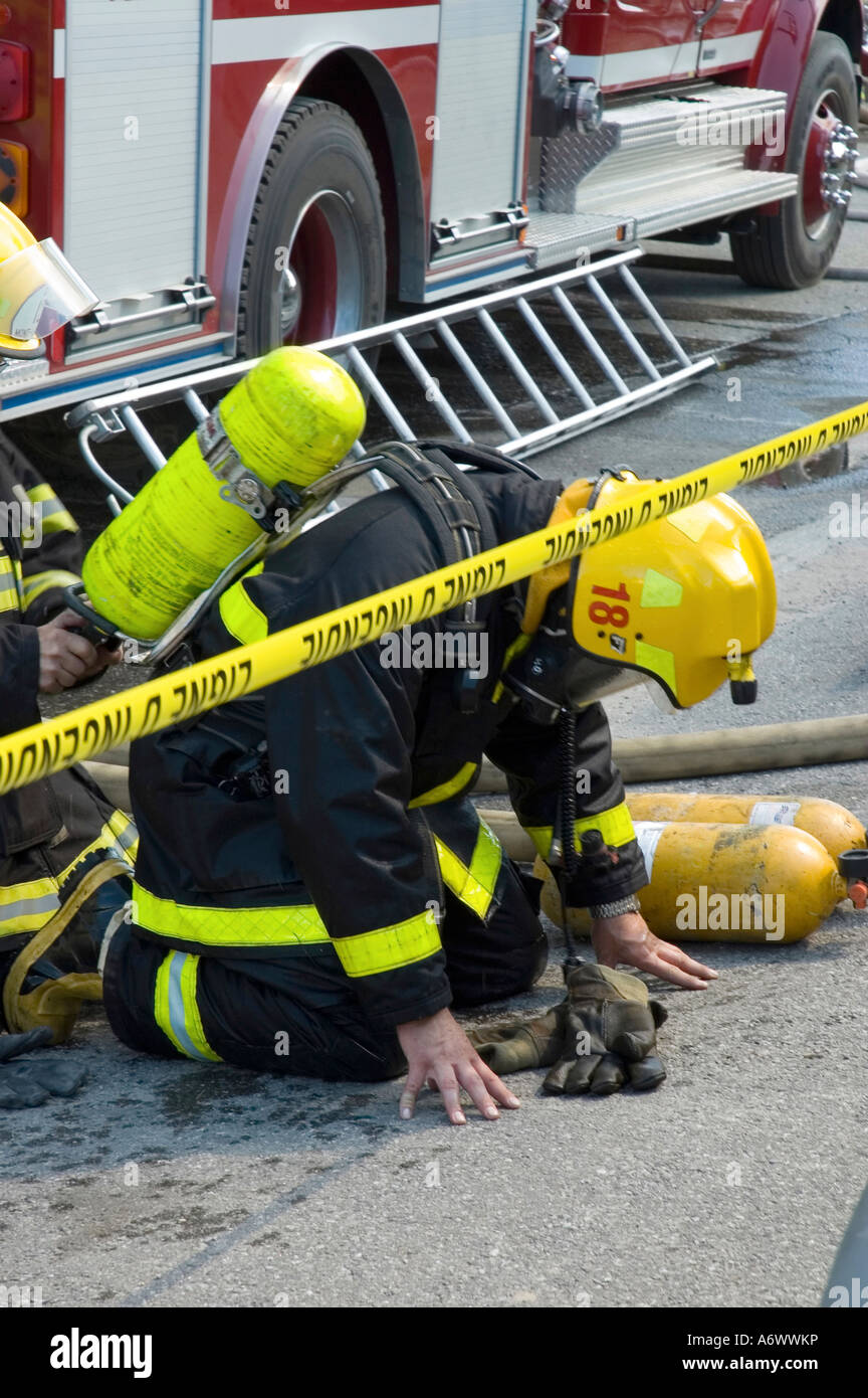 Firefighters rescues in Quebec country, Canada Stock Photo - Alamy