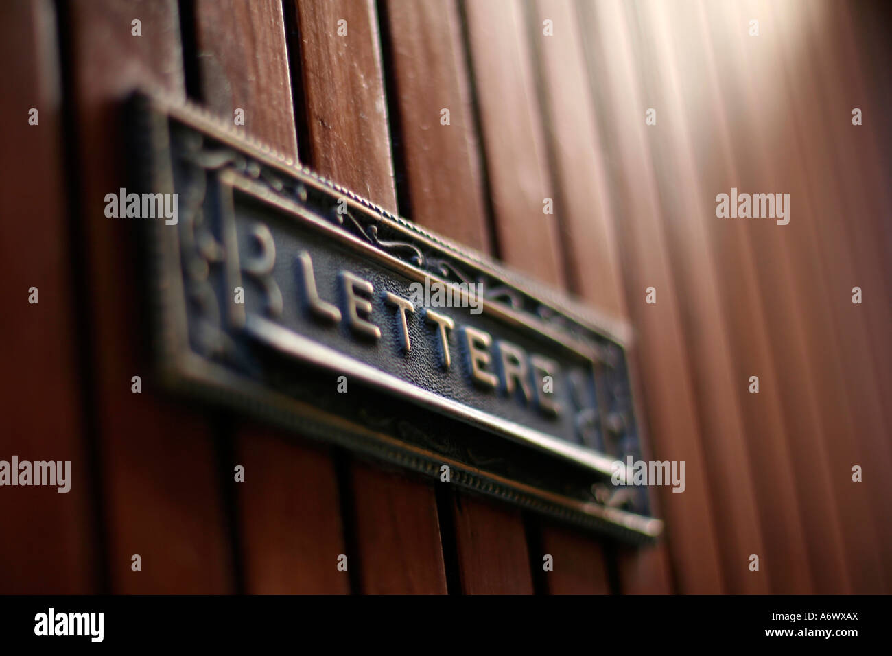 Old fashioned mail slot hi-res stock photography and images - Alamy